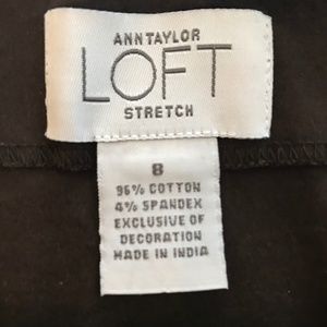 LOFT | Skirts | Loft Brown Bottom Embroidered Fall Skirt Sz 8 | Poshmark